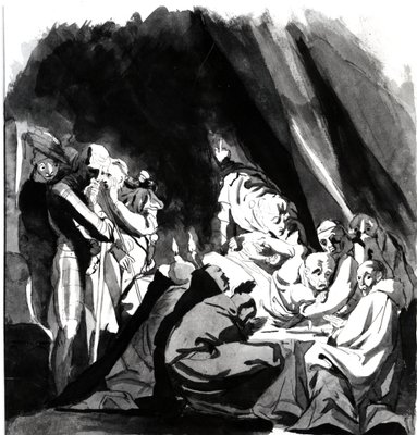 Death of Cardinal Beaufort, illustration from Shakespeares Henry VI ...