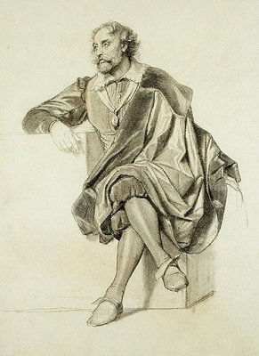 Study for the Portrait of Peter Paul Rubens (1577-1640) (pencil ...