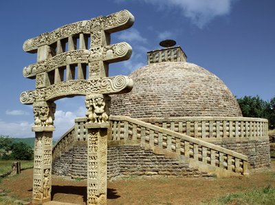 The Great Stupa by Indian School: Buy fine art print