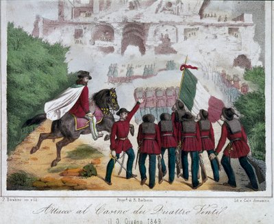 Risorgimento, Roman Republic: the soldiers of Giuseppe Garibaldi