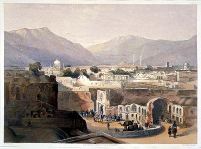 Interior of the City of Kandahar from the House of the Sirdar 'Meer Dil ...