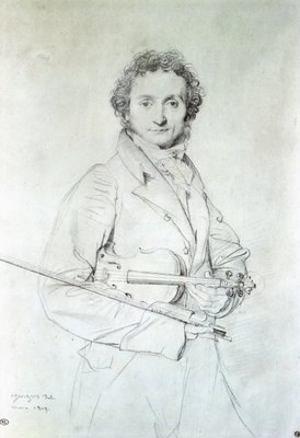 Portrait of Niccolo Paganini, 1819