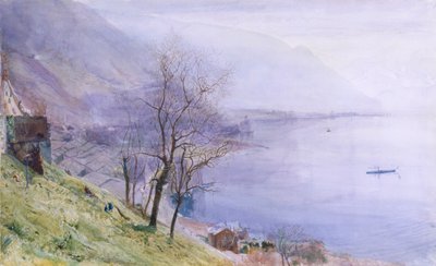Above Montreux by John William Inchbold: Fine art print
