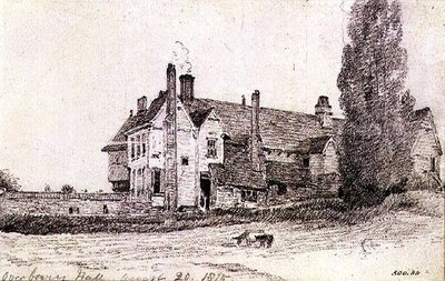 Overbury Hall, Suffolk by John Constable: Fine art print