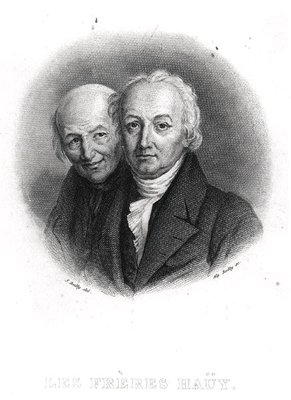 The Hauy Brothers: Rene-Just and Valentin Hauy engraved by Alphonse Boilly
