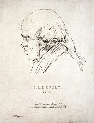 Jean-Louis Duport at 80 years (1749-1819) (etching)