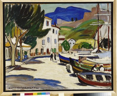 Boats on the Quay at Cassis by Louis Mathieu Verdilhan
