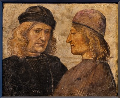 Portrait of Luca Signorelli and the chamberlain Niccolò d'Agnolo Franchi