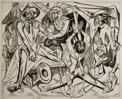 The Night by Max Beckmann: Highest-quality art reproduction