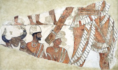 Investiture of the King by the Goddess Ishtar, from the Palace of Zimri ...