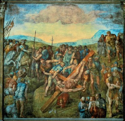 Crucifixion of Peter by Michelangelo Buonarroti