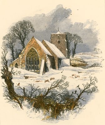 Winter Sabbath walk by Myles Birket Foster: Fine art print