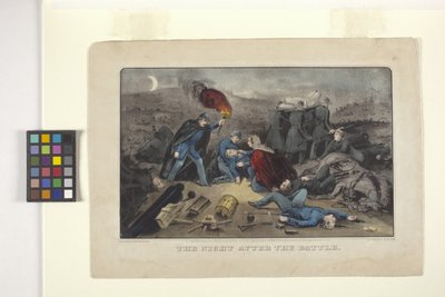The Night After The Battle (hand-coloured lithograph)