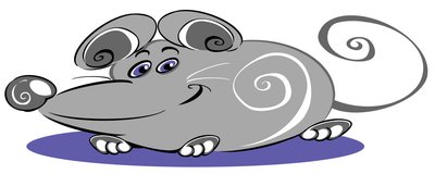 Curly Mouse - Cartoon by Neale Osborne: Buy fine art print