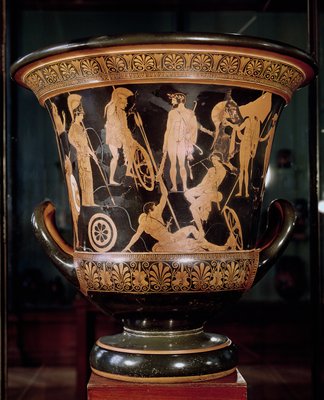 Attic red figure calyx krater depicting Hercules wearin... (#418463)