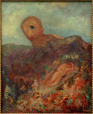 Odilon Redon Painting The Cyclops Circa 1914 Stock Odilon Redon