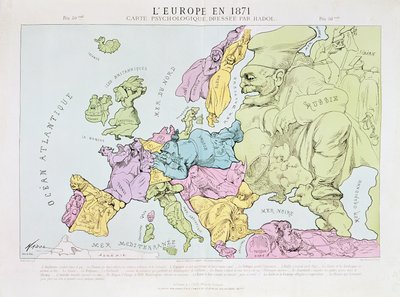 L'Europe en 1871 by Paul Hadol: Buy fine art print