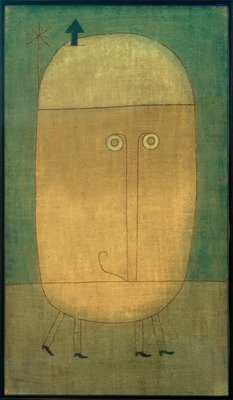 Paul Klee, Mask of Fear - Painting, 1932 by Paul Klee