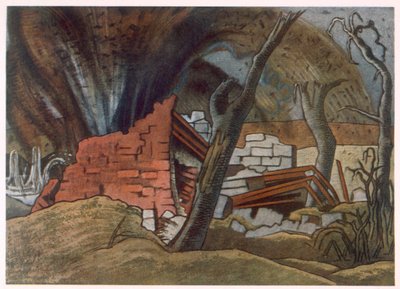 Shell Bursting, from British Artists at the Front, Continuation of The ...