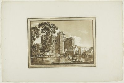 The South Gate of Cardiff Castle in Glamorgan Shire, from Twelve Views ...