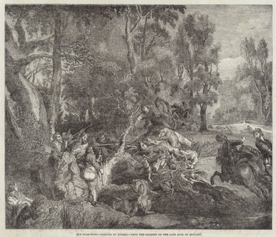 The Boar-Hunt by Peter Paul Rubens: Buy fine art print