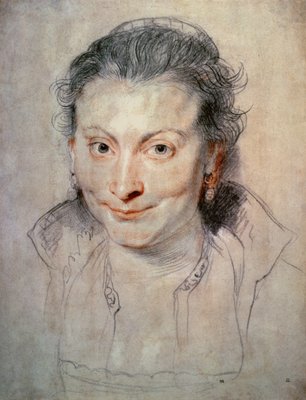Portrait of Isabella Brandt (drawing) by Peter Paul Rubens