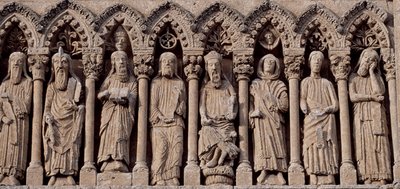 Frieze with Old Testament characters, Cathedral of Santa Maria, Castile ...