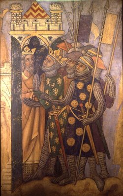 Joab and Abner, reconstruction of a wall painting originally in the ...