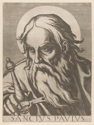 Heilige Paulus Sanctus Paulus (title on object) Christus, Maria en de ...