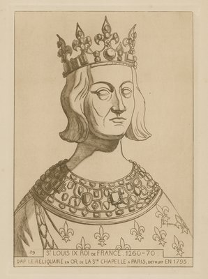 St Louis IX, King of France, 1260-1270 by Raphael Jacquemin