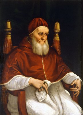 Portrait of Pope Julius II (1503-1513) by Raphael