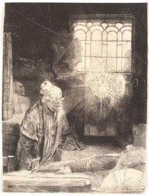 Faust in His Study, Watching a Magic Disk (Dr. Faustus)