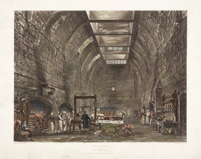 'Ancient Kitchen Windsor Castle', early 19th century