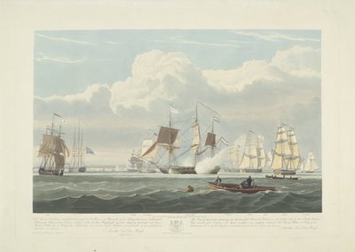 Departure of twelve Dutch merchant vessels from Portsmouth Harbour ...
