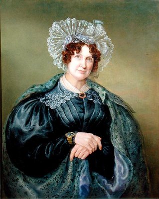 Portrait of Mrs. Ellen Sharples (1769-1849) (oil on canvas)