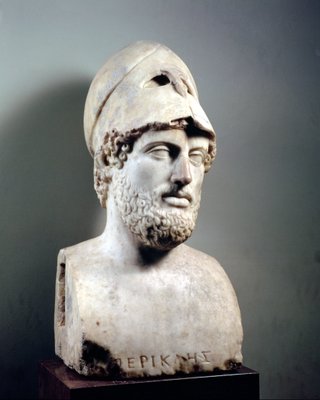 Bust of Pericles (d.429 BC) Copy of a Greek Original (Marble)