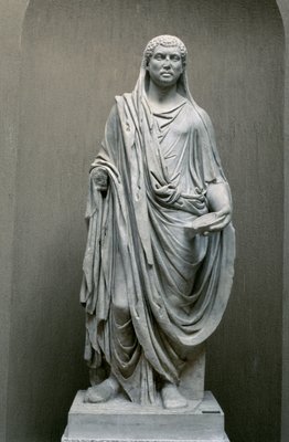 Statue of the Emperor Maxentius (306-312 AD) as Pontifex Maximus