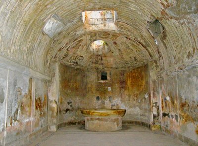 The caldarium of the Forum thermae by Roman