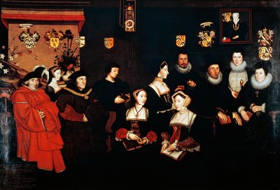 Sir Thomas More, his father, his household and his descendants, circa 1593