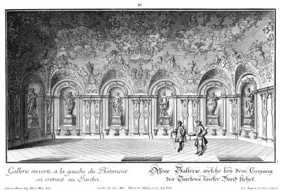 Open gallery in the west wing by Salomon Kleiner