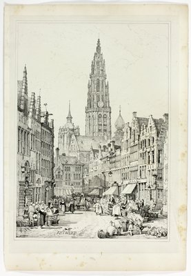 Antwerp by Samuel Prout: Highest-quality art reproduction