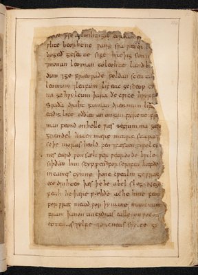 A Page of Beowulf from Folios Sometimes Called The 'Nowell Codex'