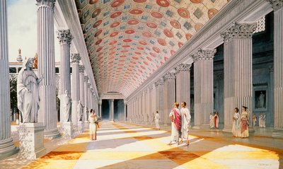 Trajan's Forum - reconstruction of the colonnade