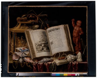 A vanitas still-life by Simon Renard de Saint Andre
