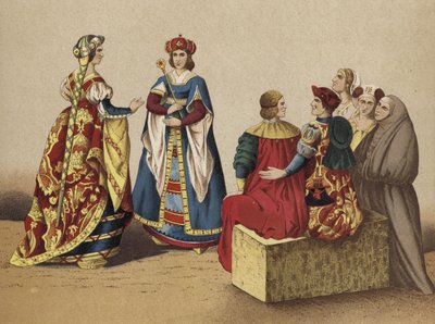 Spanish costumes of the 15th Century by Spanish School