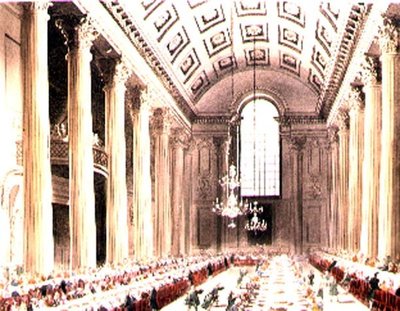 The Egyptian Hall, Mansion House (from Ackermann's 'Microcosm of London')