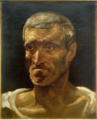 Head of a castaway (study) by Theodore Gericault