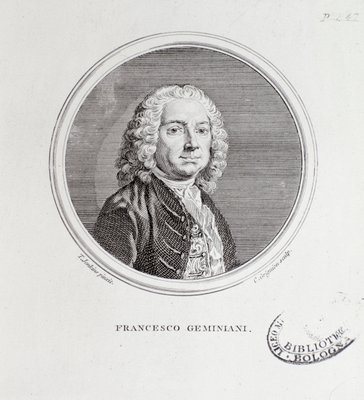 Portrait of Francesco Geminiani (1687-1762) italian composer and violonist