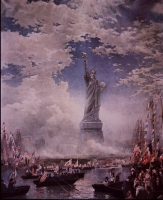 Unveiling of the Statue of Liberty in New York Harbor, 28 October 1886 ...