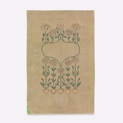 Drawing, Design for a Book Cover by Unbekannt